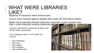 History of School Libraries | PPTX