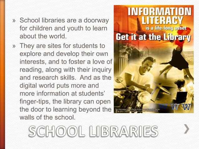 School libraries and information literacy | PPT