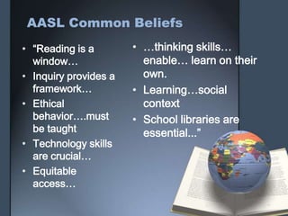 School libraries and the common core | PPTX | Educational Assessment ...