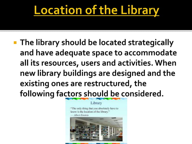 School library | PPTX | Education