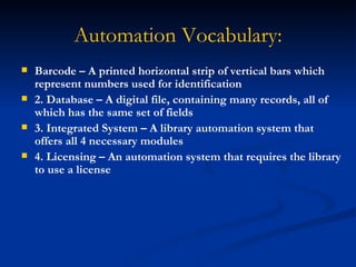 School library automation | PPT