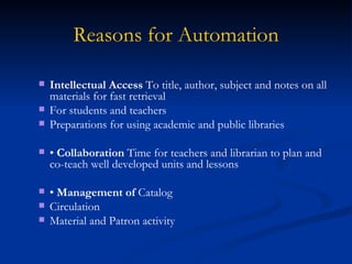 School library automation | PPT