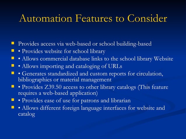 School library automation | PPT