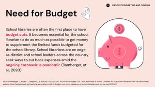 School Library: Budget and Funding | Presentation | PDF