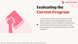 School Library: Evaluation | Presentation | PPT