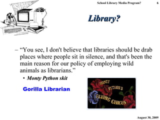 School Library Media Program | PPT
