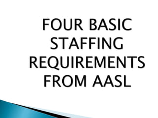 School library staffing | PPTX