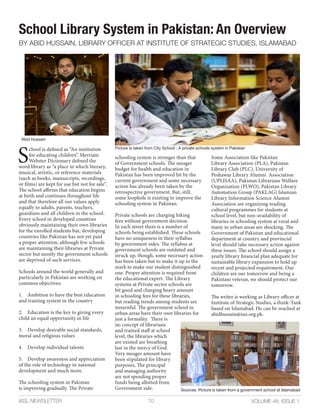 School library system an overview by Abid Hussain Library Officer | PDF