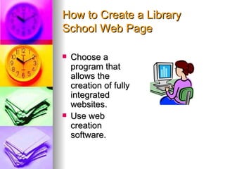 School library websites power point | PPT | Web Design and HTML | Internet