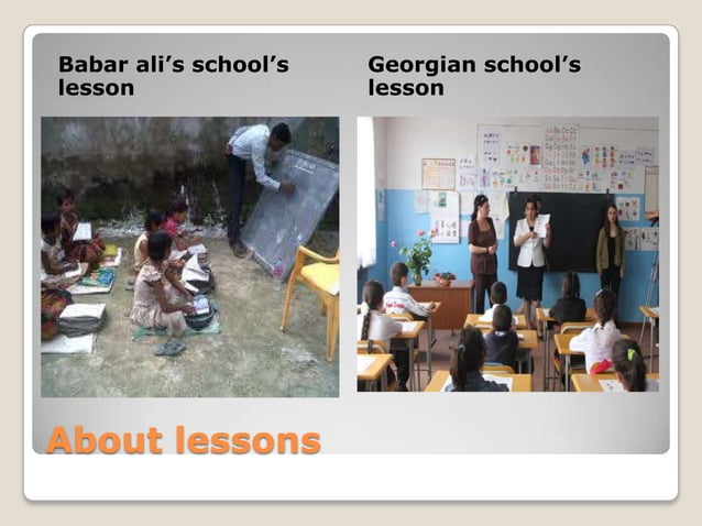 School life in India and in Georgia | PPT