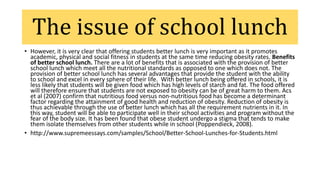 School lunch | PPT