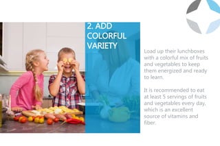 Healthy School Lunches for Kids | PPTX