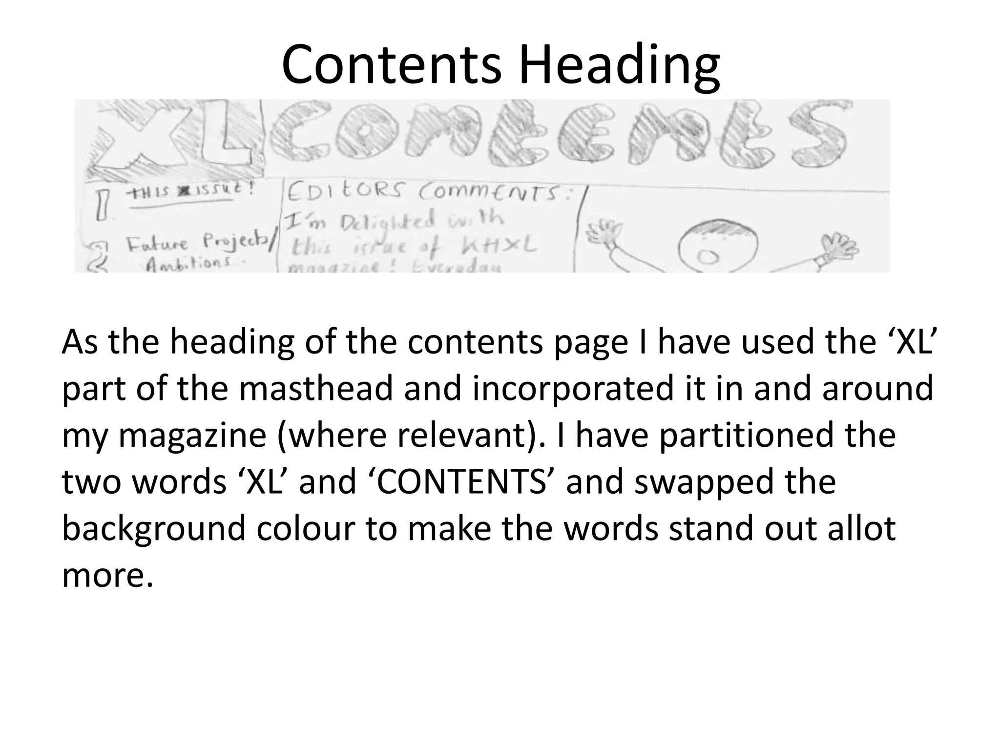 School magazine: Contents and Article Drafts | PPTX