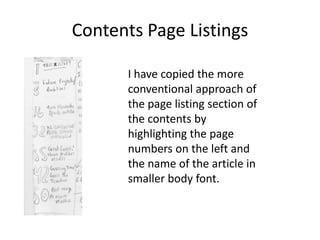 School magazine: Contents and Article Drafts | PPTX