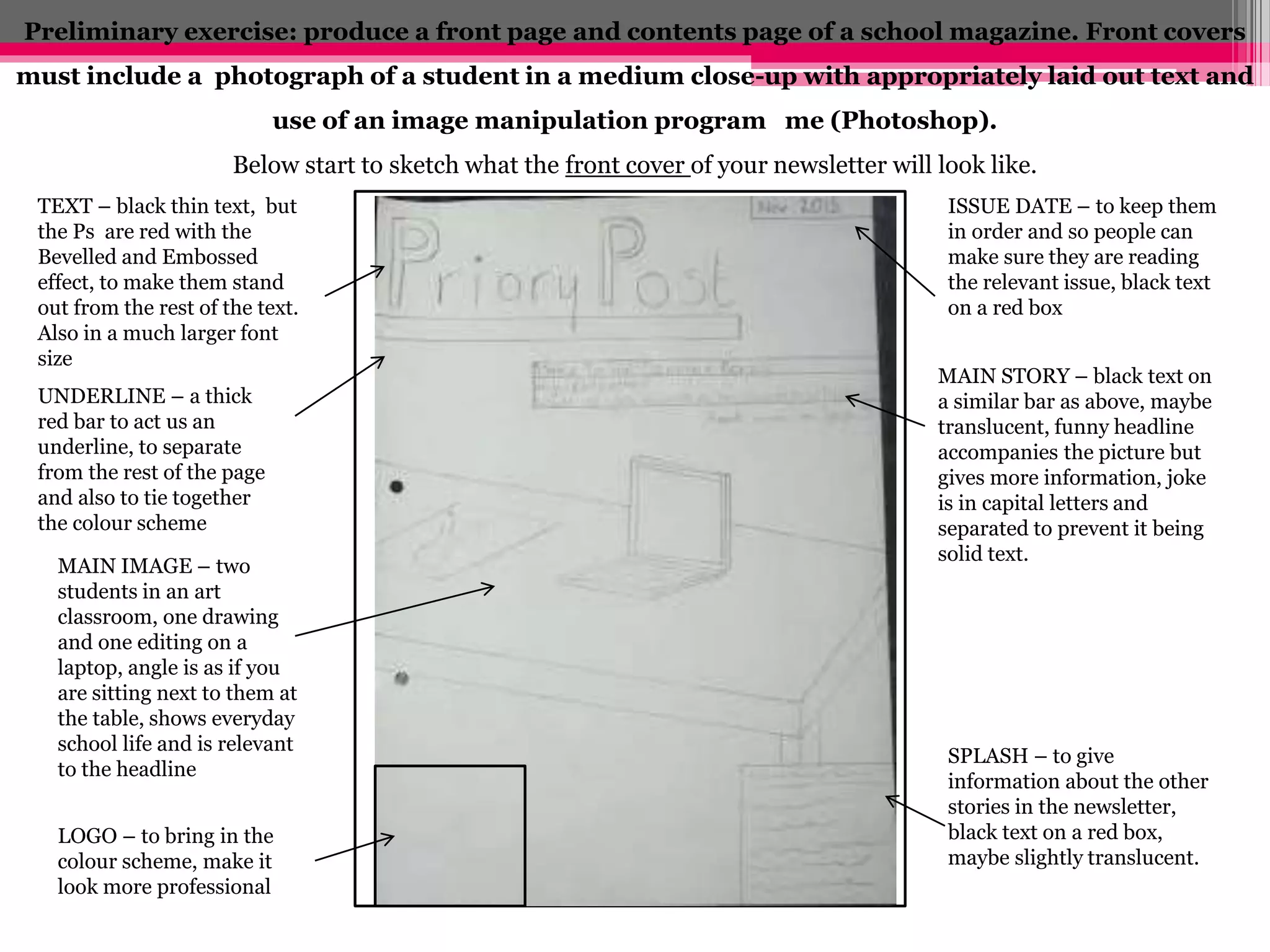 School Magazine - Preliminary Task | PPTX