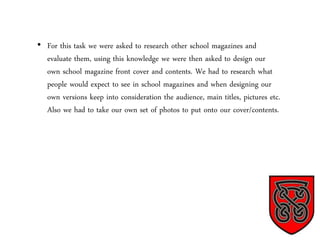 School magazine | PPTX