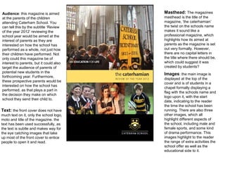 School magazine analysis FINAL | PPT