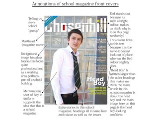 School magazine annotations | PPT