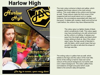 School Magazine Colour Analysis | PPTX