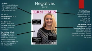 School magazine evaluation | PPTX | Photography | Arts and Crafts