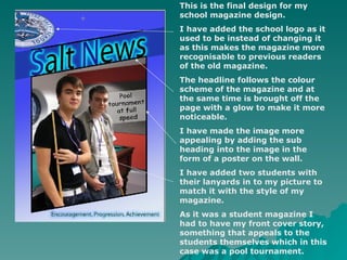 School magazine final presentation | PPT