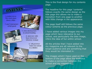 School magazine final presentation | PPT
