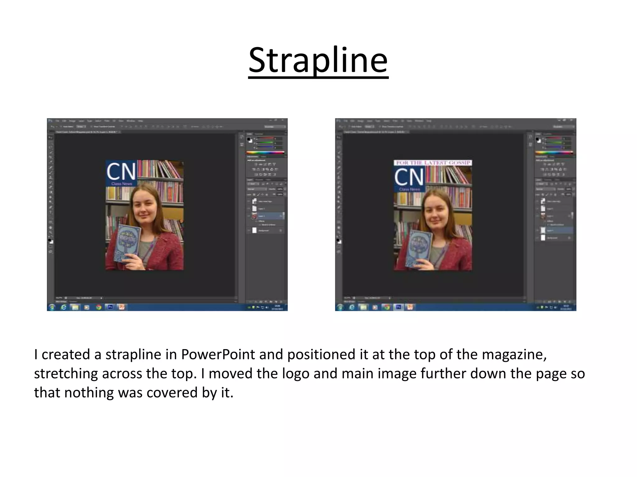 School magazine front cover powerpoint | PPTX