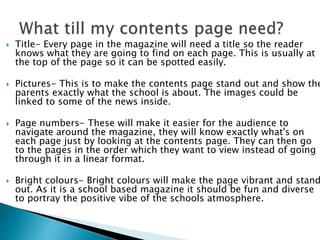 School magazine ideas | PPT