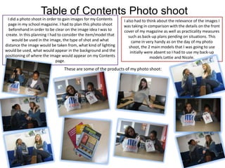 School magazine contents page | PPT | Free Download