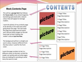 Contents Page of School Magazine | PPT | Desktop Publishing | Computer ...