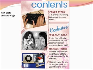 Contents Page of School Magazine | PPT | Desktop Publishing | Computer ...