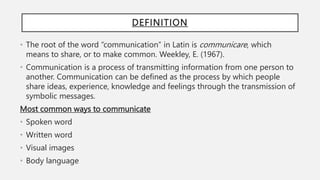 Schoo Meetings and Establishing Communication Network | PPTX