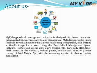 MyKidsApp - School Management Software | PPTX