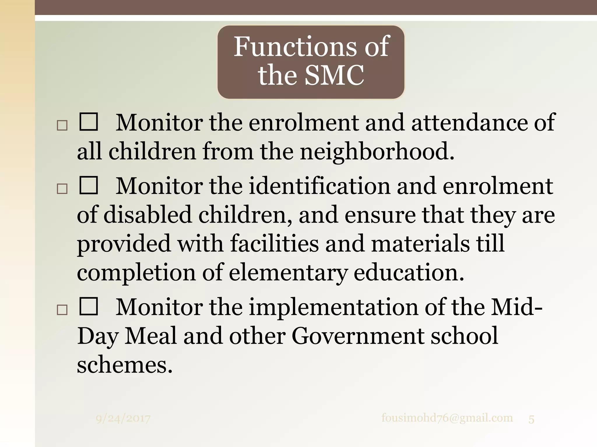 School management committee | PPTX