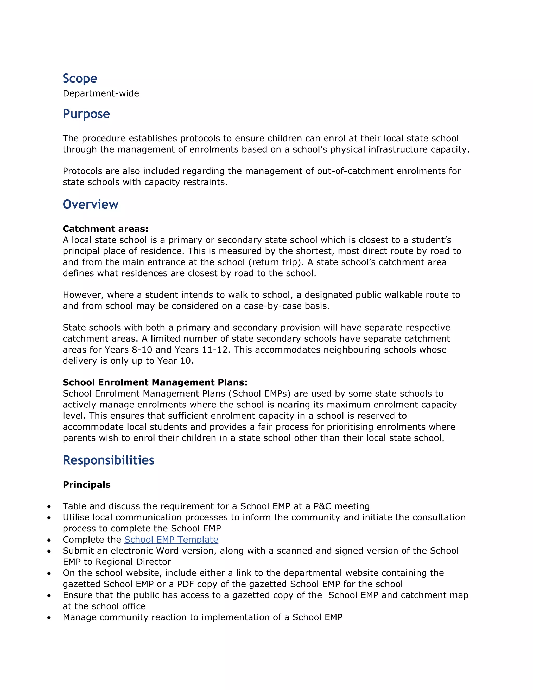 School management plan | DOCX