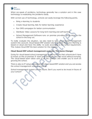 Why You Should Choose School Management System Now? | DOCX