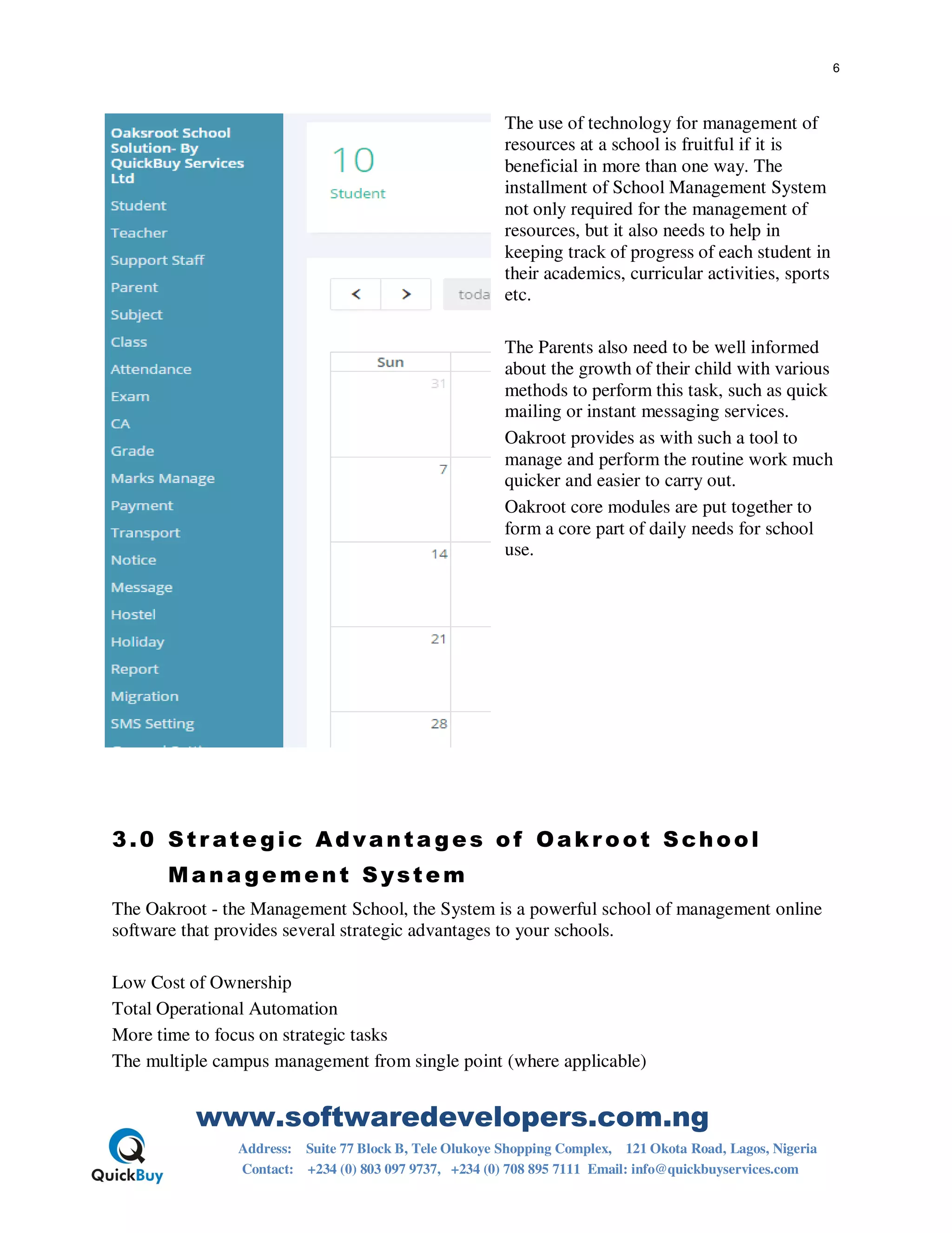 School Management Software Proposal | PDF