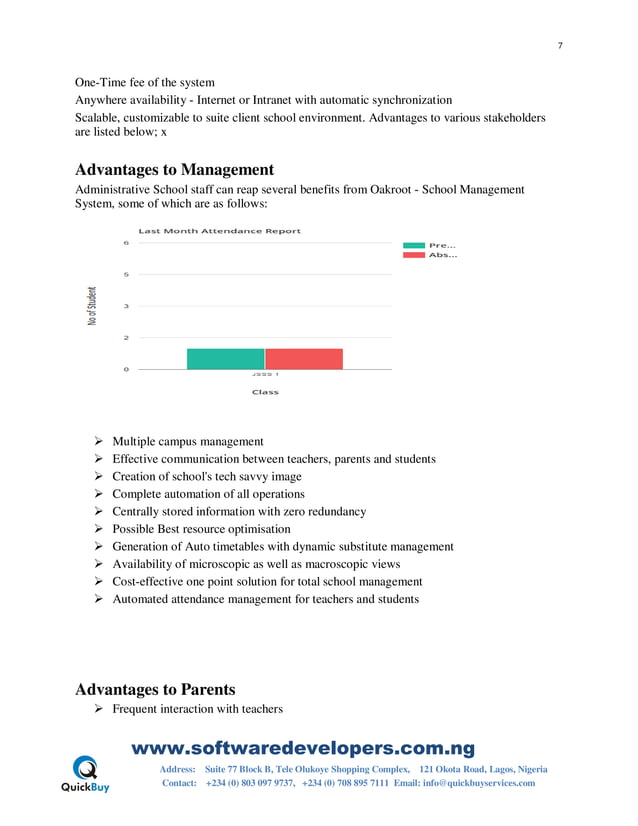 School Management Software Proposal | PDF | Educational Assessment | Education