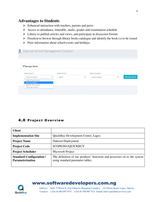 School Management Software Proposal | PDF