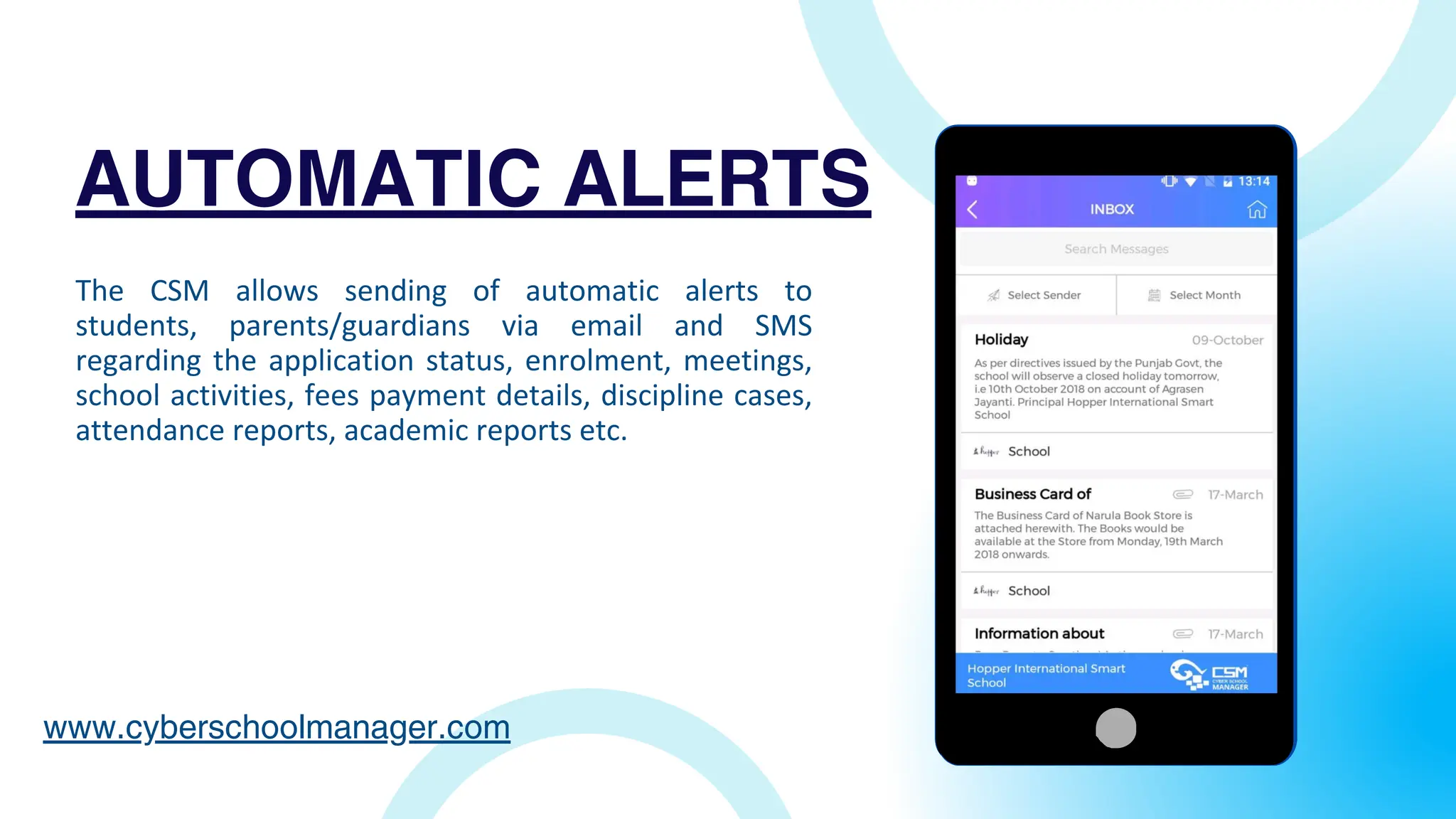 Efficient School Management System: Cyber School Manager | PPT