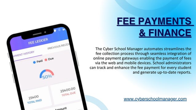 Efficient School Management System: Cyber School Manager | PPT