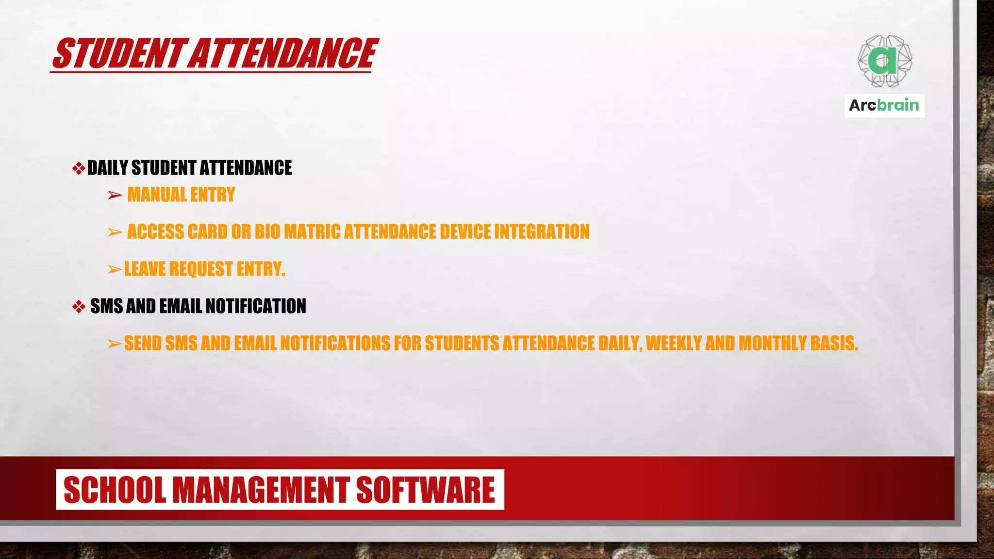 features of school erp software | PPTX