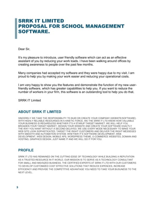 School management software proposal | PDF