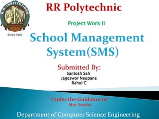 School management system | PPTX | Operating Systems | Computer Software ...