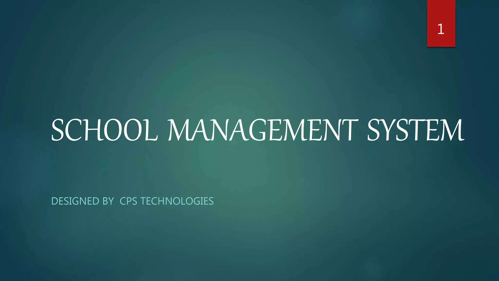 School management system | PPT
