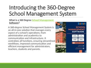 Comprehensive School Management System – Smart ERP Solution for Schools | PPTX