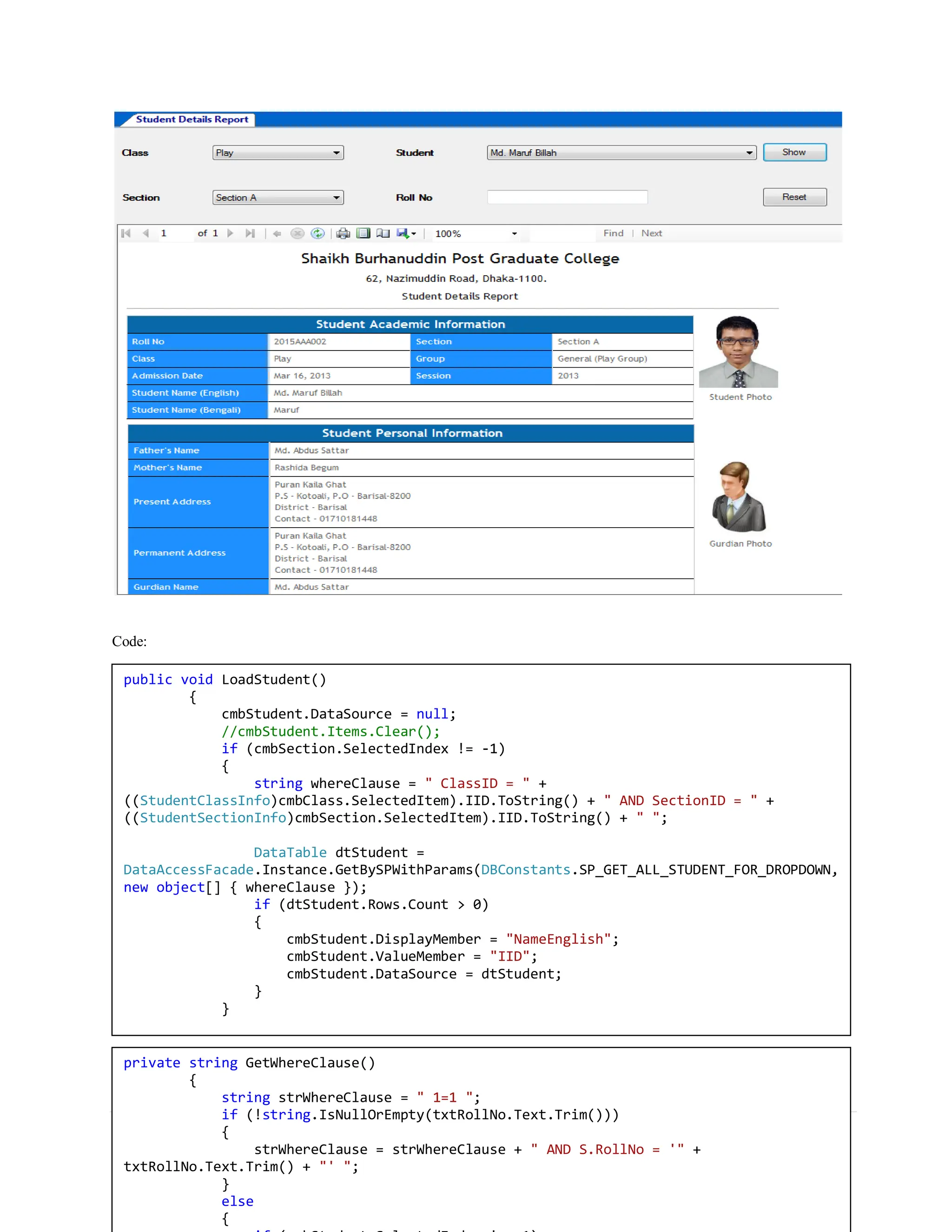 School management system project report.pdf | Databases | Computer ...