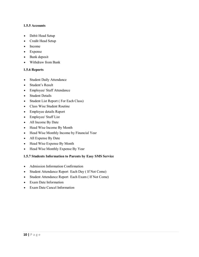 School management system project report.pdf | Databases | Computer ...