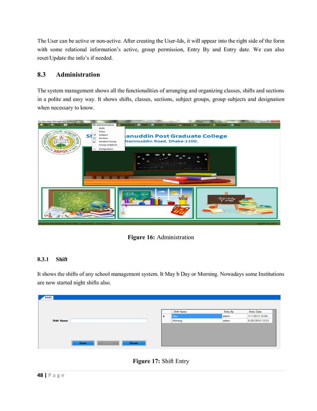 School management system project report.pdf | Databases | Computer ...