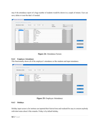School management system project report.pdf | Databases | Computer Software and Applications